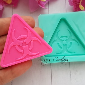 Biohazard Symbol Mold, 5 Cm, for Resin and Polymer Clay - Etsy