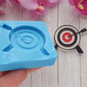 Archery Target Mold, 4 Cm, for Resin, Polymer Clay, Jasmonite, Soap ...
