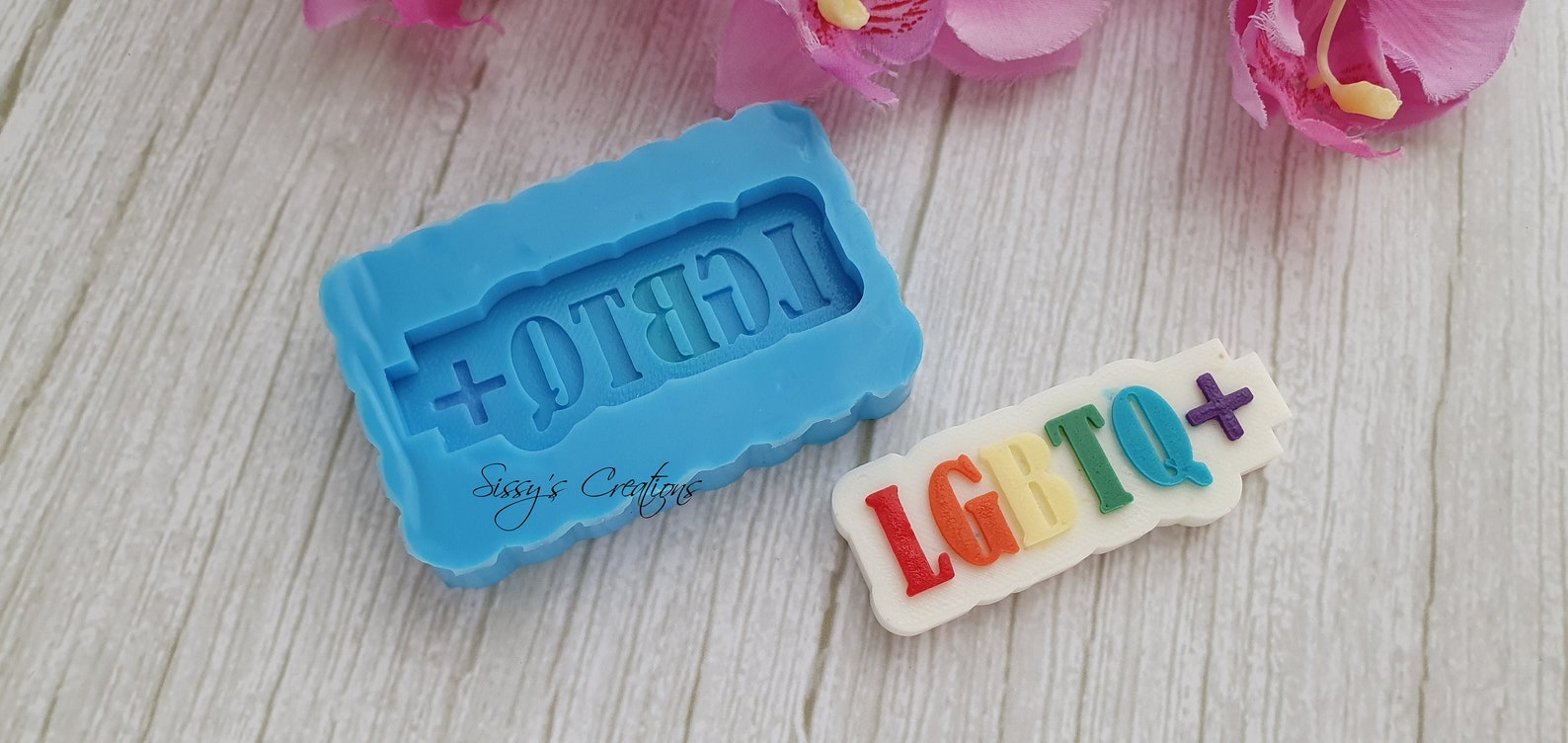 LGBTQ Mold 6 cm for Resin and Polymer Clay | Etsy