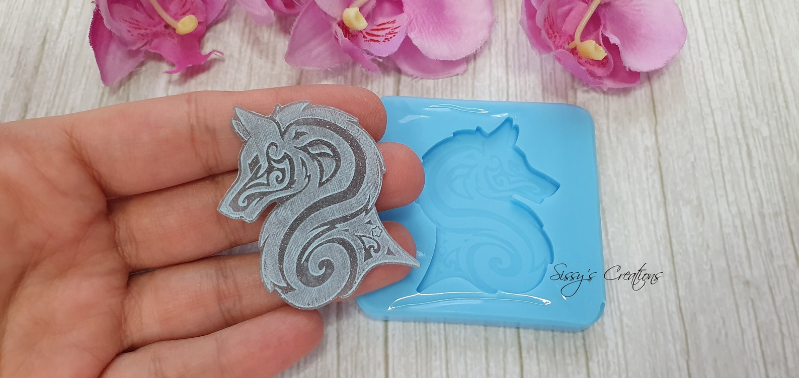 Wolf Mandala Mold, 5 Cm, for Resin and Polymer Clay - Etsy