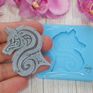 Wolf Mandala Mold, 5 Cm, for Resin and Polymer Clay - Etsy