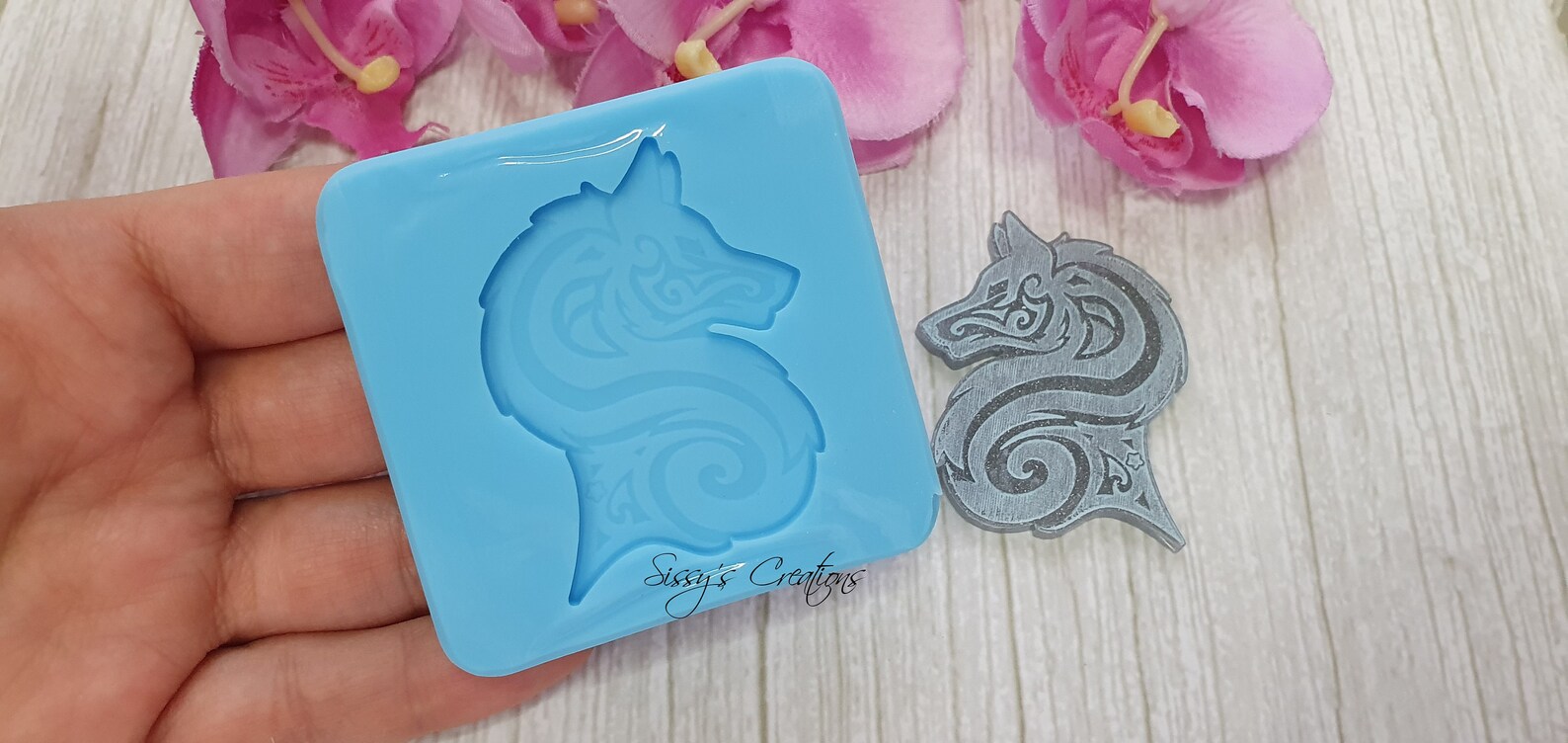 Wolf Mandala Mold 5 Cm for Resin and Polymer Clay - Etsy