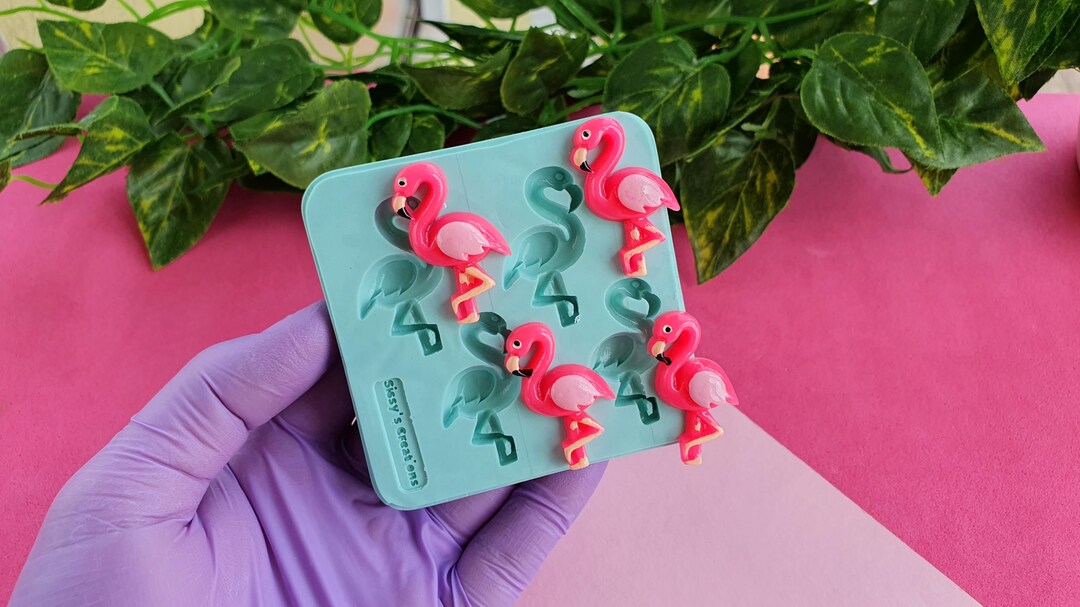 Flamingo Mold 3D, 3.5 Cm, for Epoxy Resin, Polymer Clay. Wax, Soap ...