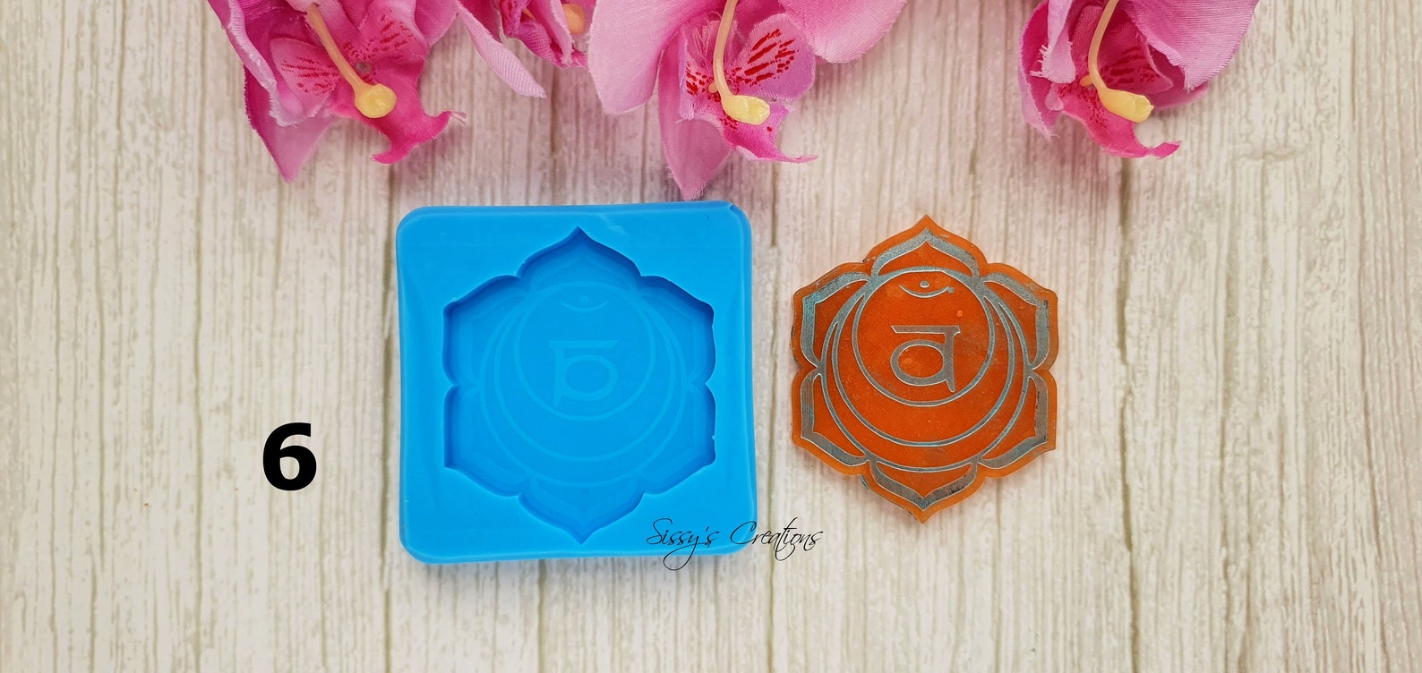 Chakra Symbols Molds, 5 Cm, for Epoxy Resin, Polymer Clay. Wax, Soap ...