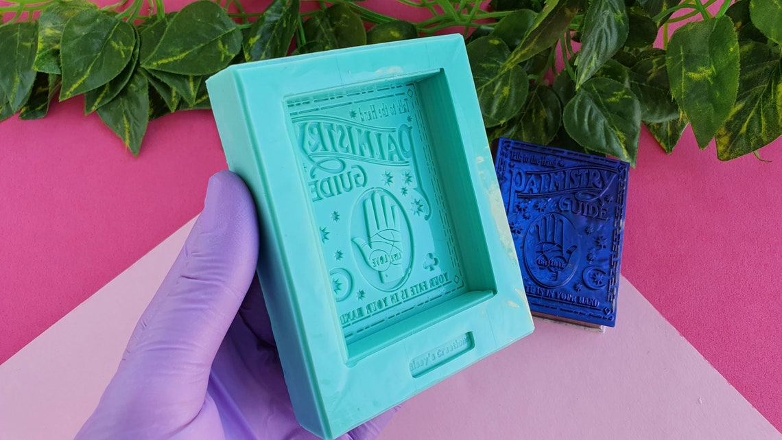 Palmistry Book 3D Mold, 7.5 Cm, for Epoxy Resin, Polymer Clay. Wax ...
