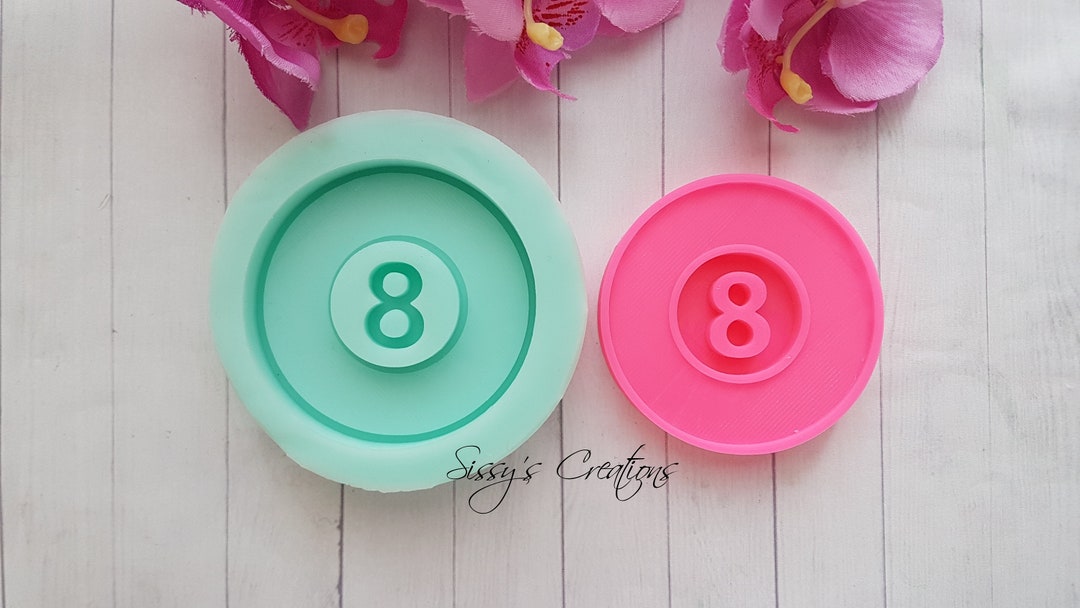 8 Billiard Shaker Ball Mold, 6 Cm, Ideal for Resin and Polymer Clay - Etsy
