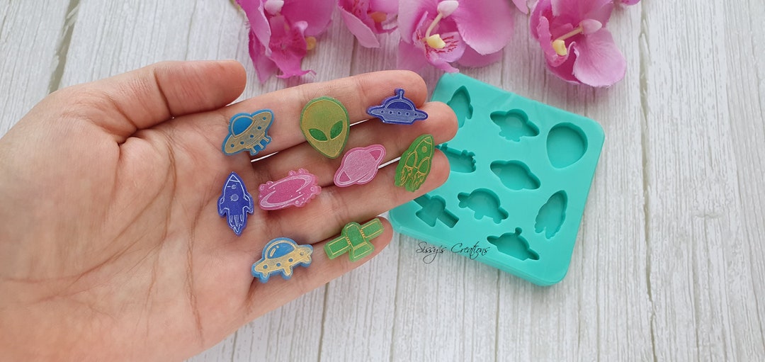 9 Pcs Space / Alien Mold Palette, 2 Cm, for Resin and Polymer Clay - Etsy