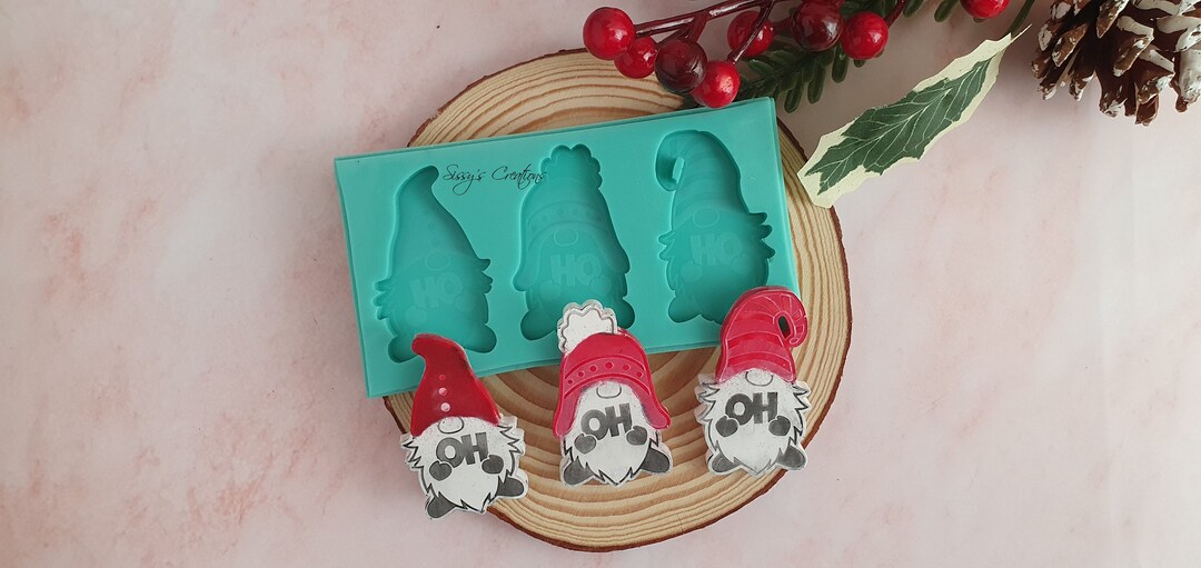 Christmas Gnomes Mold, 5 Cm, for Resin and Polymer Clay - Etsy
