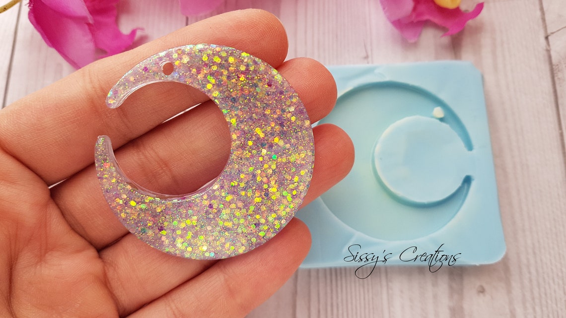 Moon Molds 5 Cm for Resin and Polymer Clay - Etsy