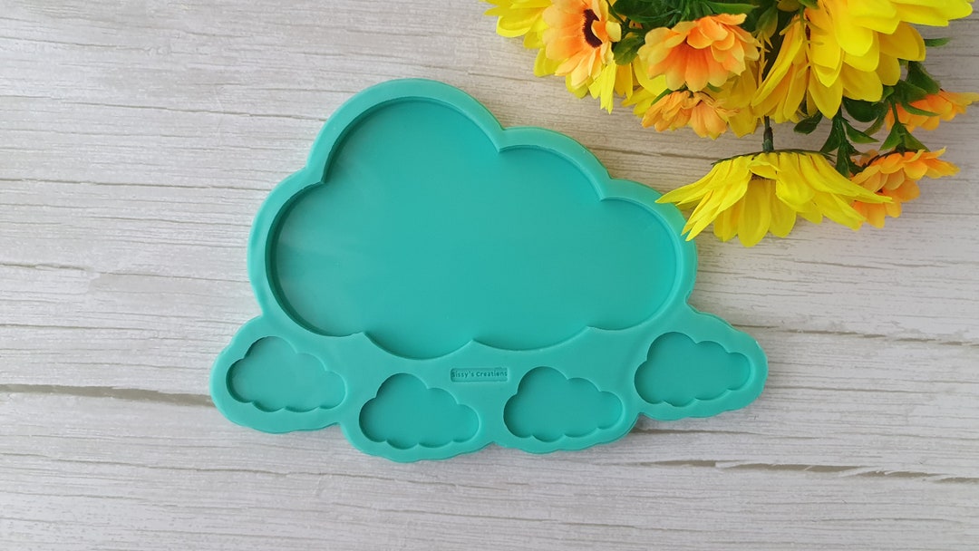 Baby Shower Cloud Silicone Mold, 5 Pcs Cloud Mold, for Resin, Polymer ...