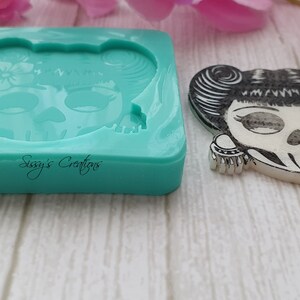 Mexican Female Skull Mold, 5 Cm, for Resin and Polymer Clay - Etsy