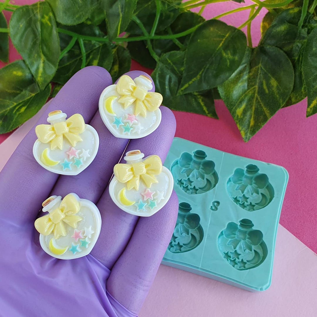 Miniature Perfume Bottle Mold, 2.5 Cm, for Epoxy Resin, Polymer Clay ...