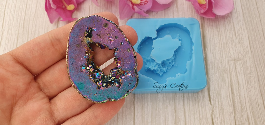 Natural Geode Large Mold, 6 Cm, for Resin and Polymer Clay - Etsy