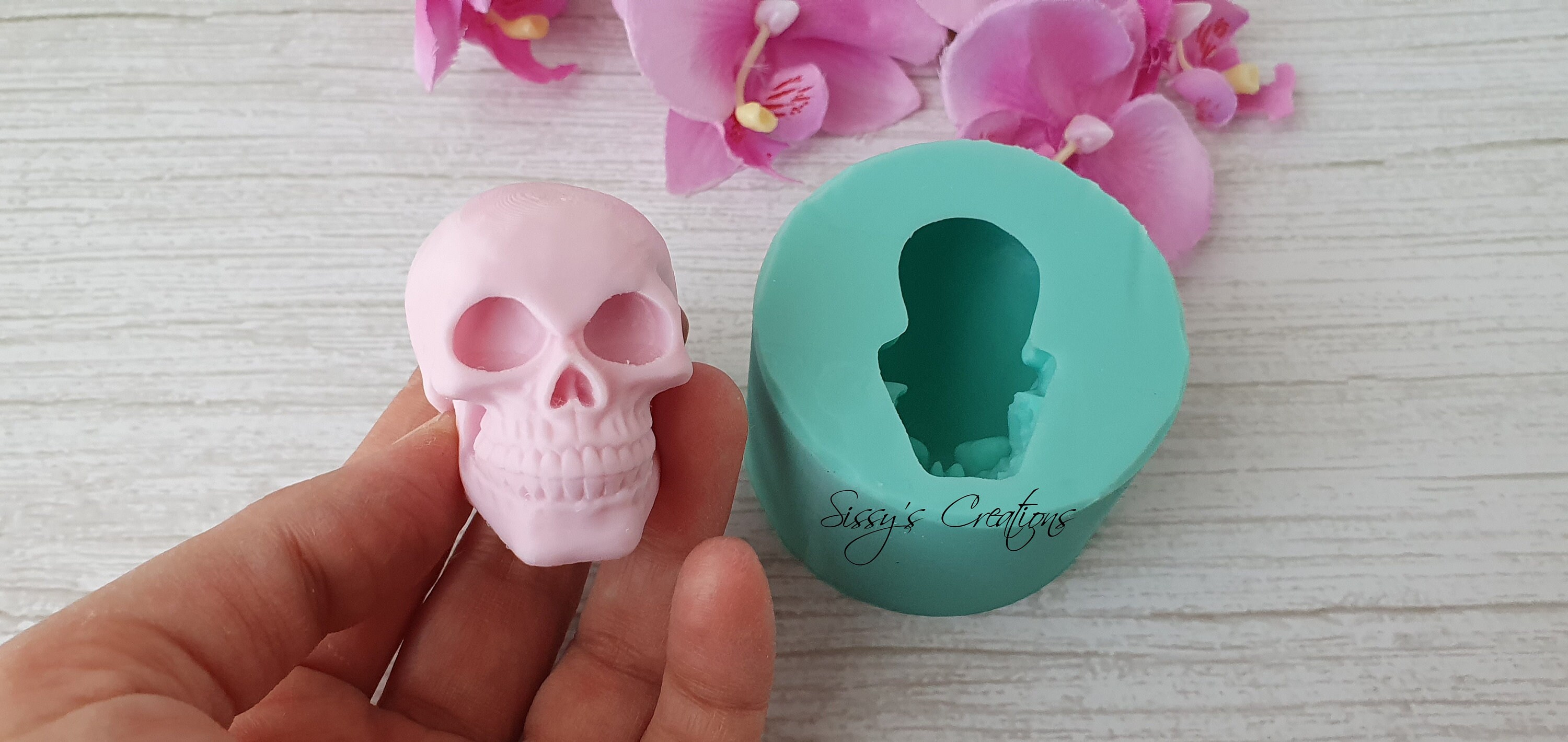 Skull 3D Mold 5 Cm for Resin and Polymer Clay - Etsy