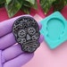 Mexican Skull Mold, Halloween, 5 Cm, for Epoxy Resin, Polymer Clay, Wax ...