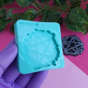 Pentacle Wicca Mold, 5 Cm, for Resin, Polymer Clay, Wax, Soap, Plaster ...
