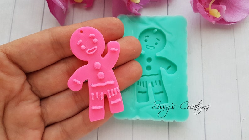 Christmas Gingerbread Man Mold 5 Cm for Resin and Polymer - Etsy