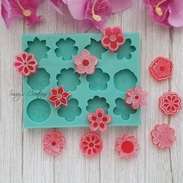 Tiny Flower Mold - Etsy