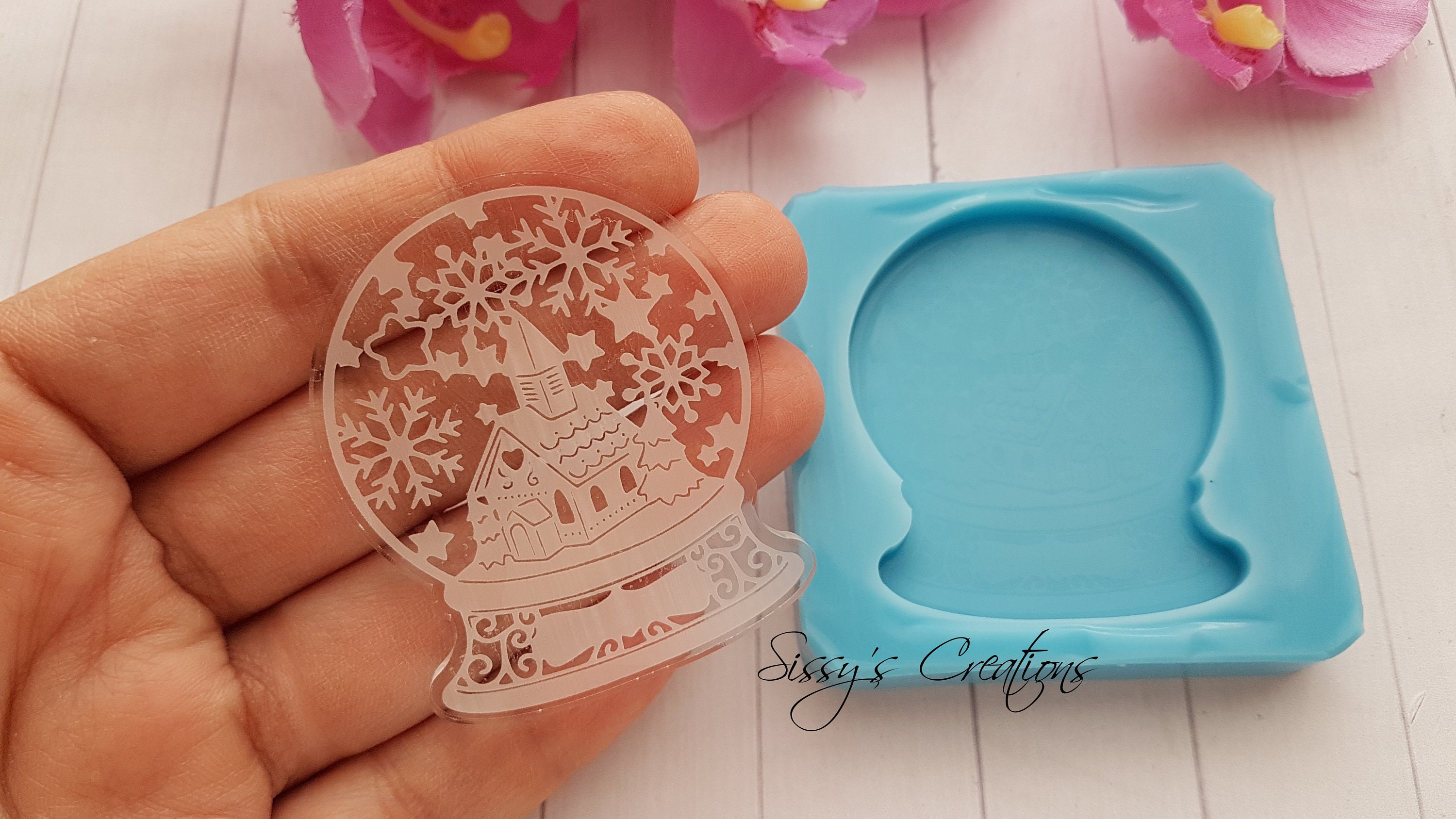 Christmas SnowBall Mold 5 cm for Resin and Polymer Clay | Etsy