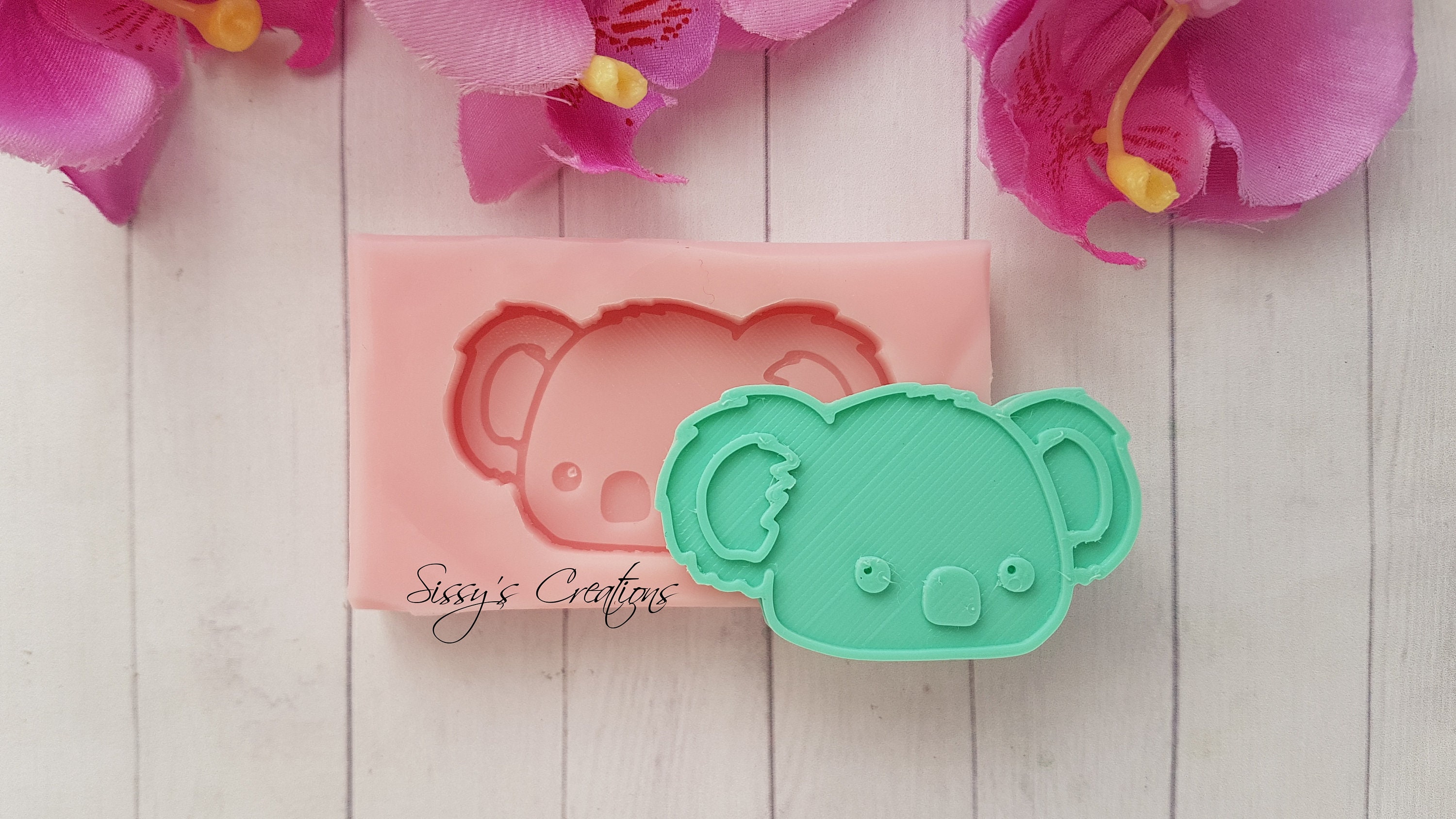 Koala Face Mold 5 Cm for Resin and Polymer Clay | Etsy