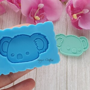 Koala Face Mold, 5 Cm, for Resin and Polymer Clay - Etsy