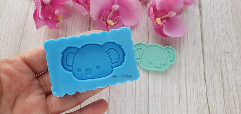 Koala Face Mold 5 Cm for Resin and Polymer Clay - Etsy