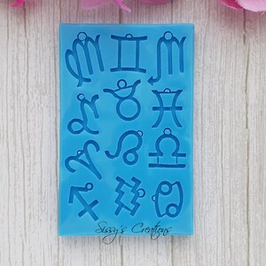 Zodiac Signs Mold, 2 Cm, for Resin and Polymer Clay - Etsy