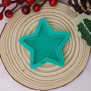 Star Christmas Domed Mold, 6 Cm, for Resin, Polymer Clay, Wax, Soap ...