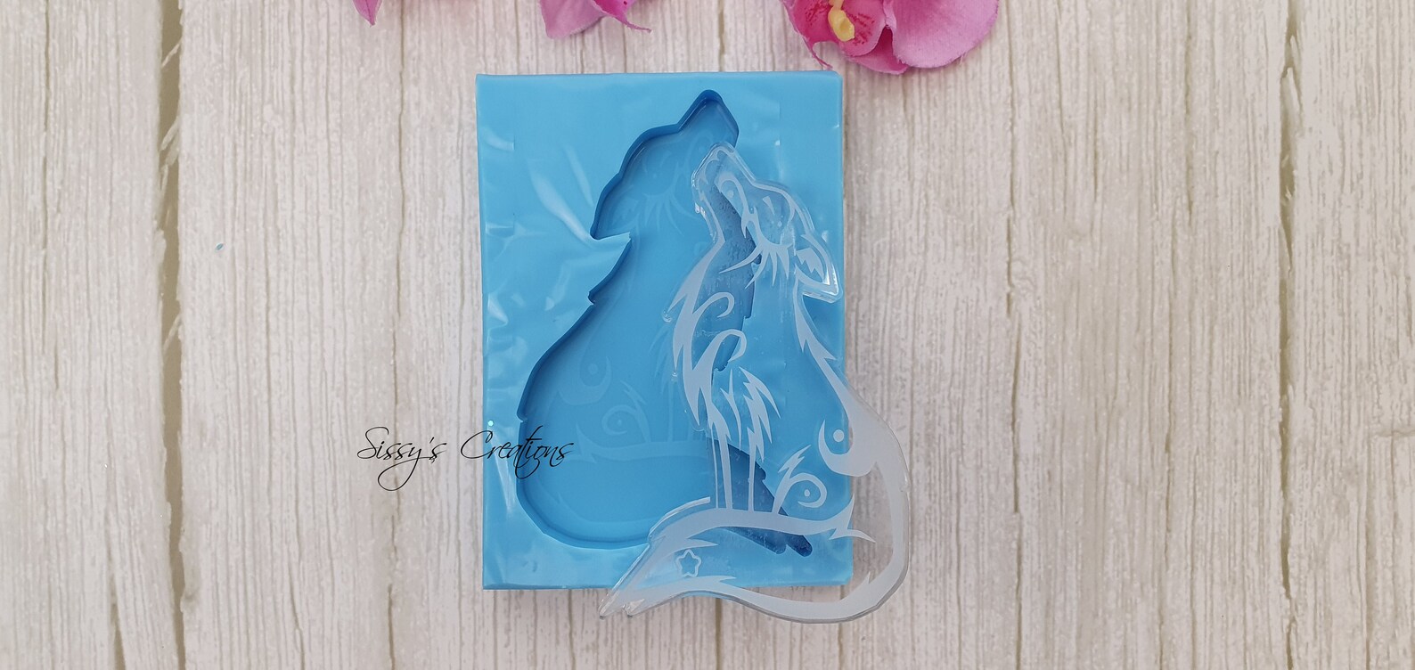 BIG Wolf Mold 10 Cm for Resin and Polymer Clay | Etsy