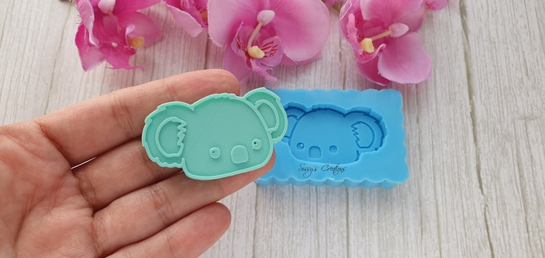 Koala Face Mold 5 Cm for Resin and Polymer Clay - Etsy