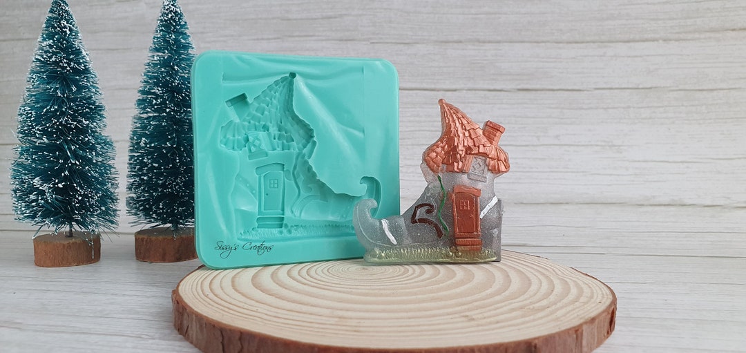 Fairy House Mold, Elf Shoe Mold, 6 Cm, for Resin, Polymer Clay, Wax ...