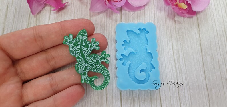 Gecko Mandala Mold 5 Cm for Resin and Polymer Clay - Etsy