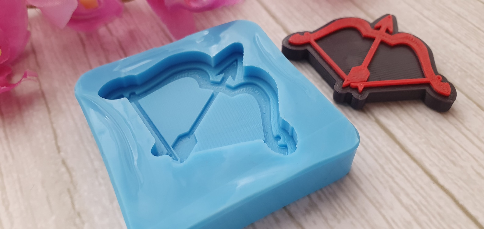 Archery Mold, 5 Cm, for Resin, Polymer Clay, Jasmonite, Soap, Wax ...