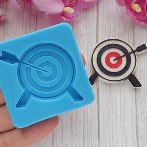 Archery Target Mold, 4 Cm, for Resin, Polymer Clay, Jasmonite, Soap ...