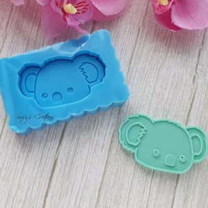 Koala Face Mold, 5 Cm, for Resin and Polymer Clay - Etsy