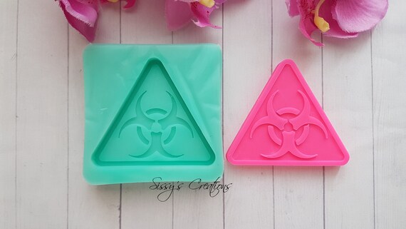 Biohazard Symbol Mold 5 Cm for Resin and Polymer Clay | Etsy
