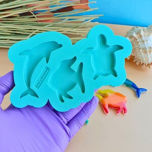 Sea Animals Silicone Mold for Ocean Glossy Resin Art and Summer ...
