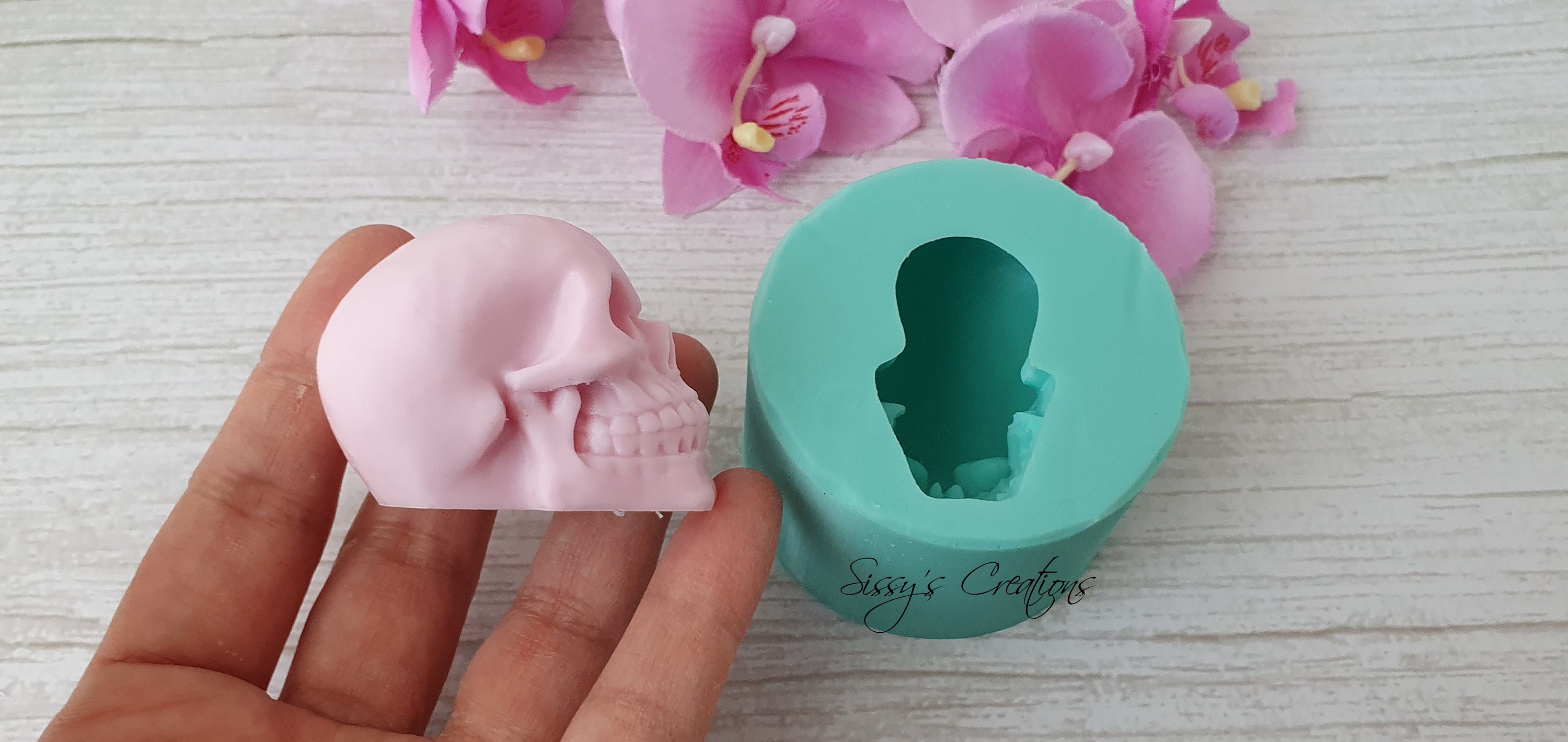Skull 3D Mold 5 Cm for Resin and Polymer Clay - Etsy