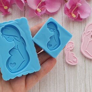 Mom and Baby Mold, Mother's Day, 4 / 6 Cm, for Resin and Polymer Clay ...