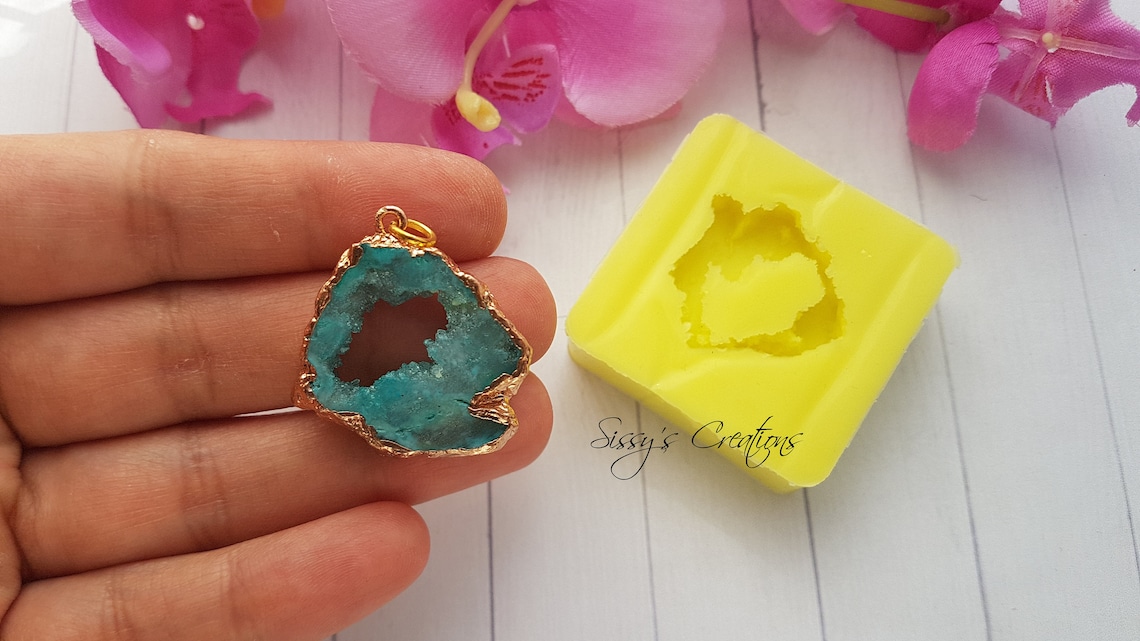 Natural Geode Little Mold 3 Cm for Resin and Polymer Clay - Etsy