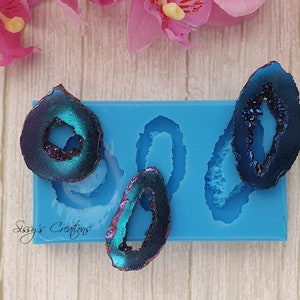 3 Pcs Natural Geode Mold, 4 Cm, for Resin and Polymer Clay - Etsy