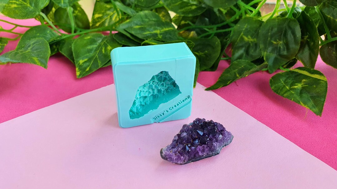 Realistic Natural Geode Mold, 4 Cm, for Resin, Polymer Clay, Wax, Soap ...