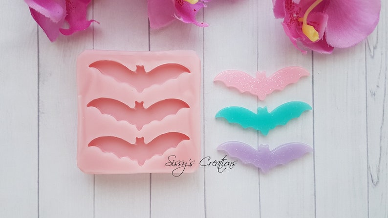 Bats Mold 4 Cm for Resin and Polymer Clay | Etsy