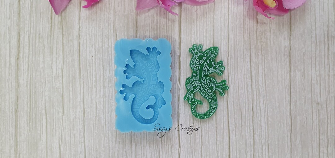 Gecko Mandala Mold, 5 Cm, for Resin and Polymer Clay - Etsy