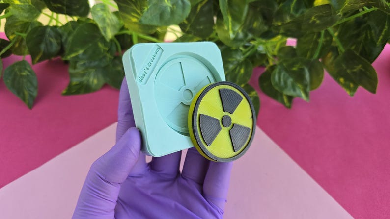 Radioactive Symbol Mold, 5 Cm, for Epoxy Resin, Polymer Clay. Wax, Soap ...