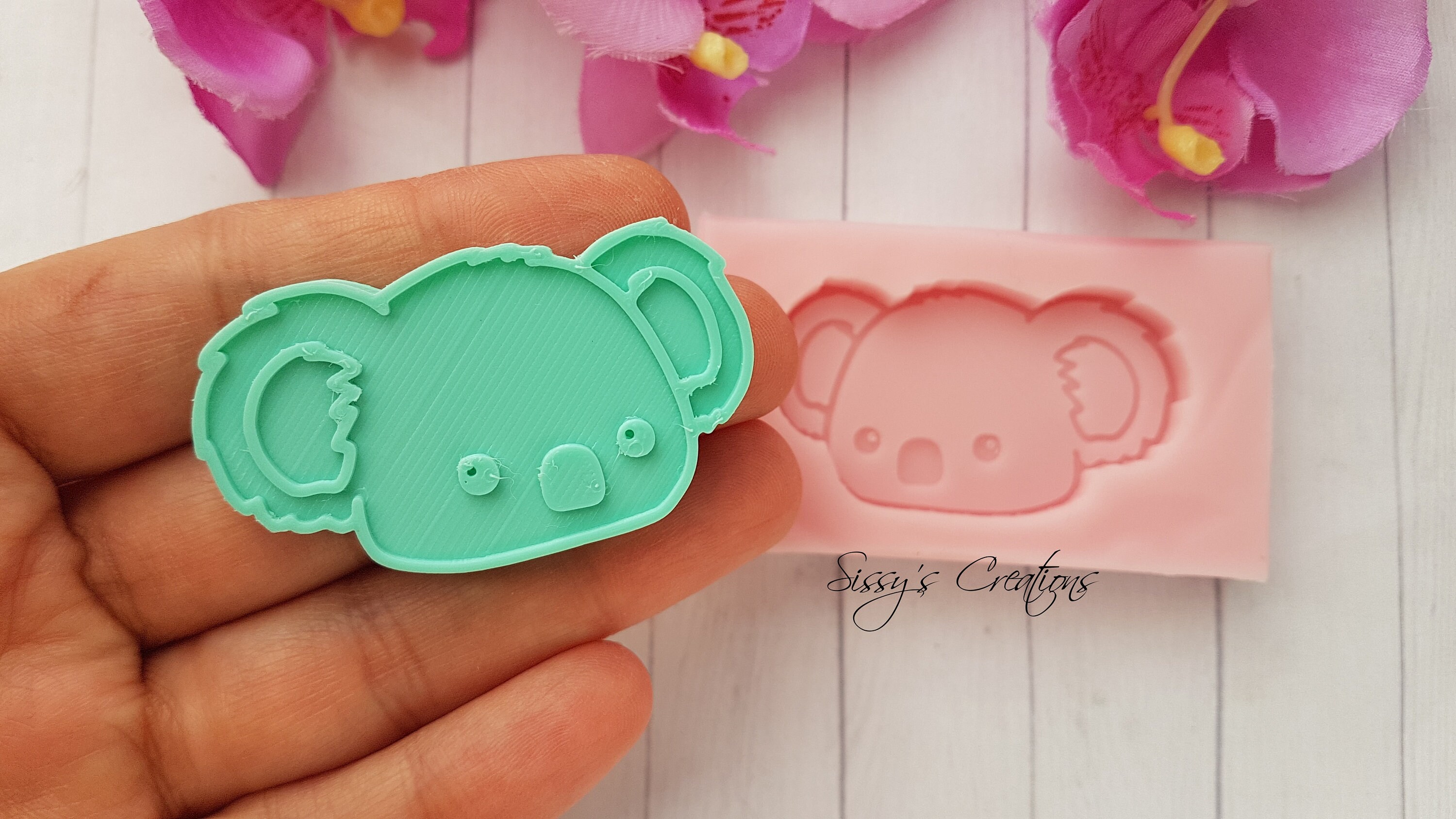 Koala Face Mold 5 Cm for Resin and Polymer Clay | Etsy