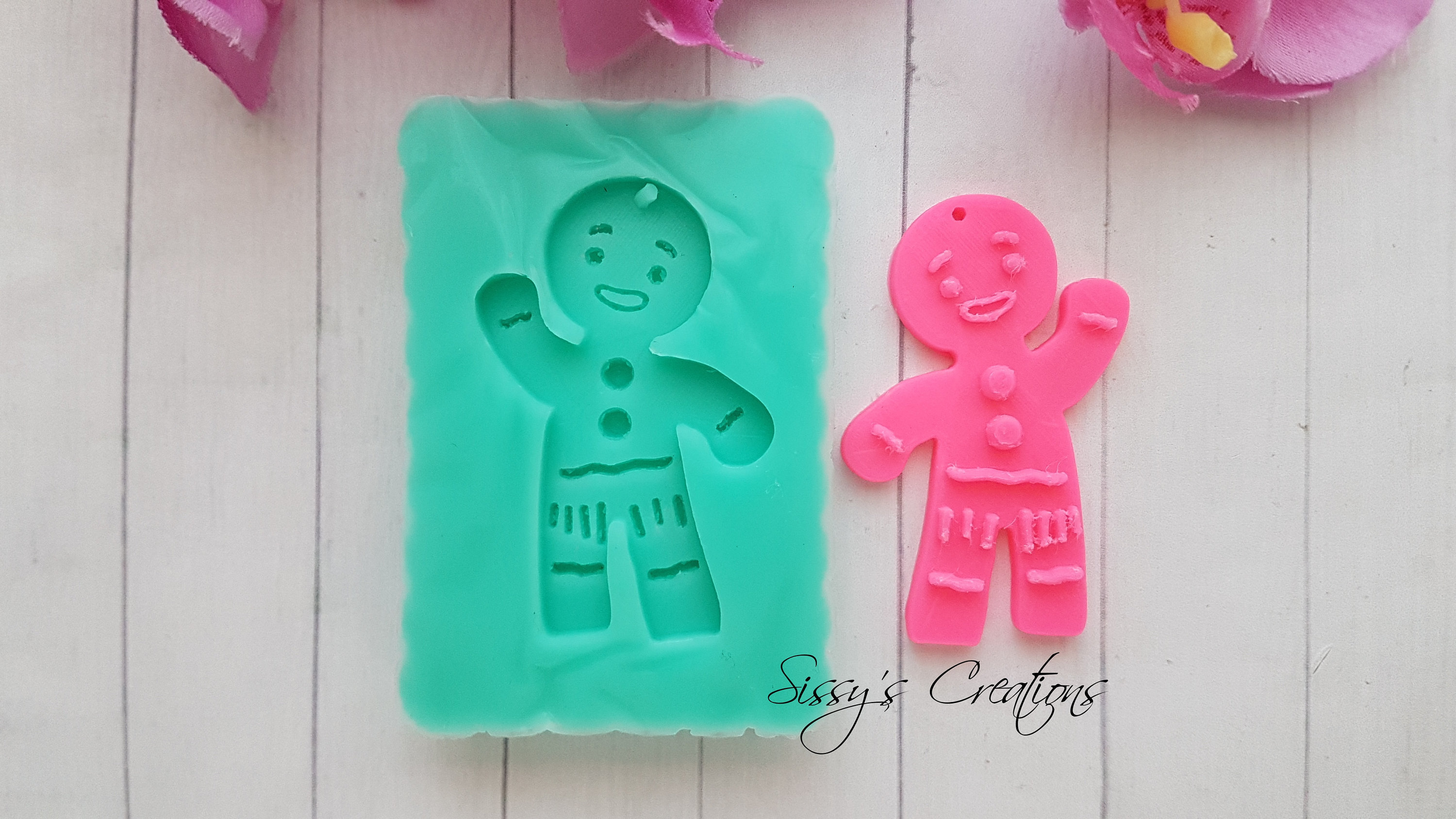 Christmas Gingerbread Man Mold 5 Cm for Resin and Polymer | Etsy