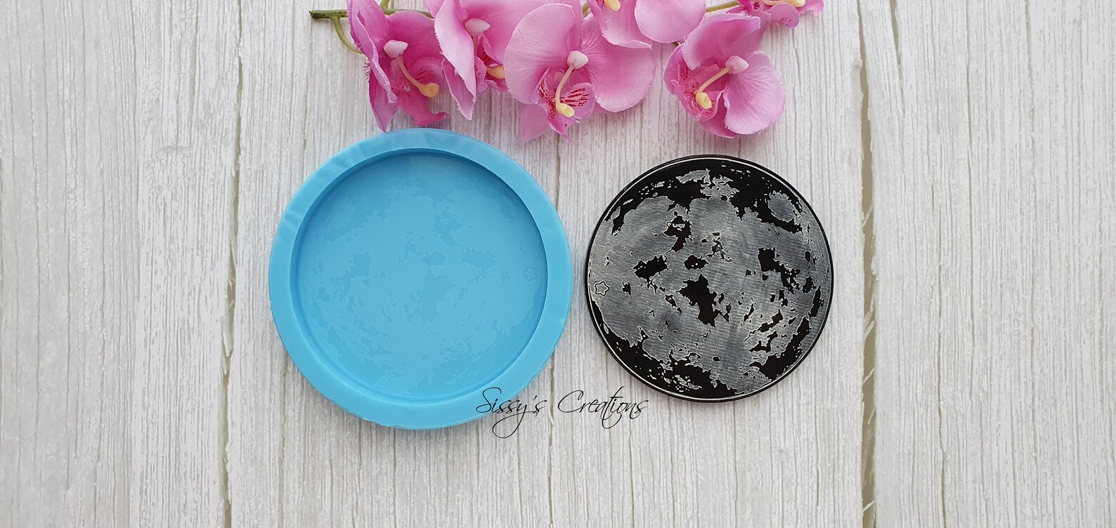 BIG Moon Mold 10 Cm for Resin and Polymer Clay - Etsy