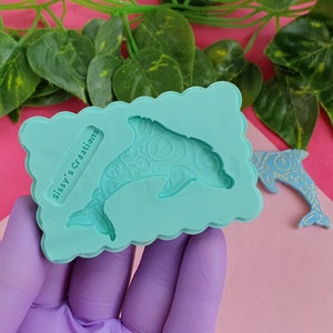 Dolphin Mandala Mold, 5 Cm, for Epoxy Resin, Polymer Clay, Wax, Soap ...