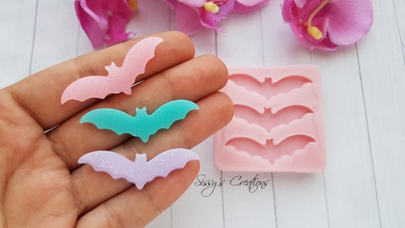 Bats Mold 4 Cm for Resin and Polymer Clay | Etsy